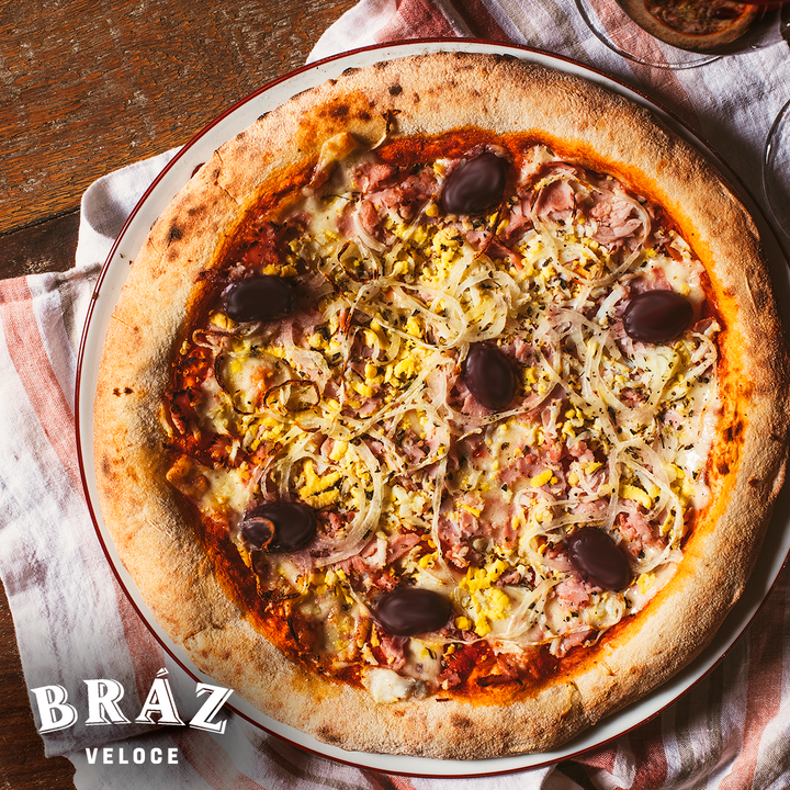 Pizza Bráz Veloce - Sabor Portuguesa